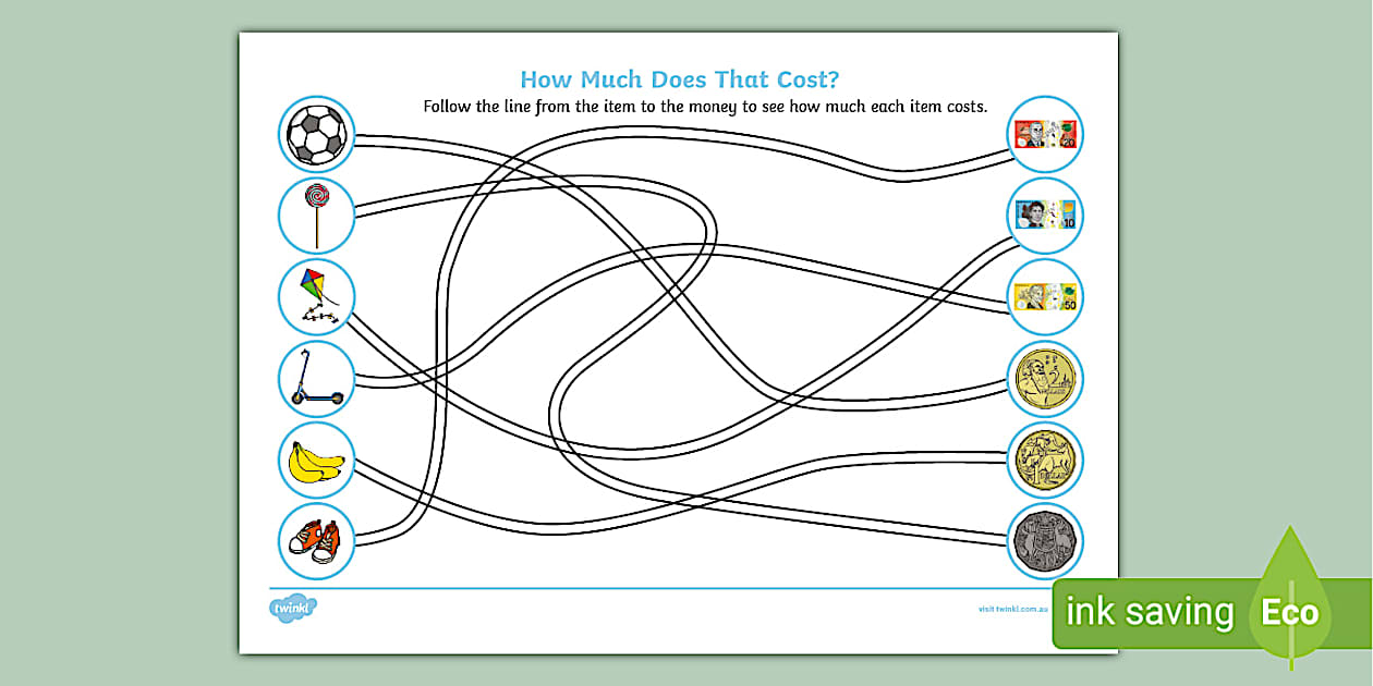 How Much Does That Cost Maze (teacher made) - Twinkl