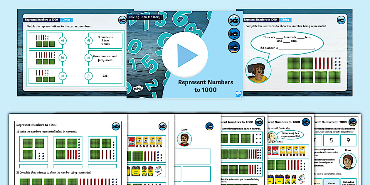 Y3 Diving Into Mastery: Step 5 Represent Numbers to 1000