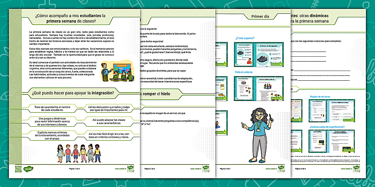 Guía para profesores para la primera semana de clases