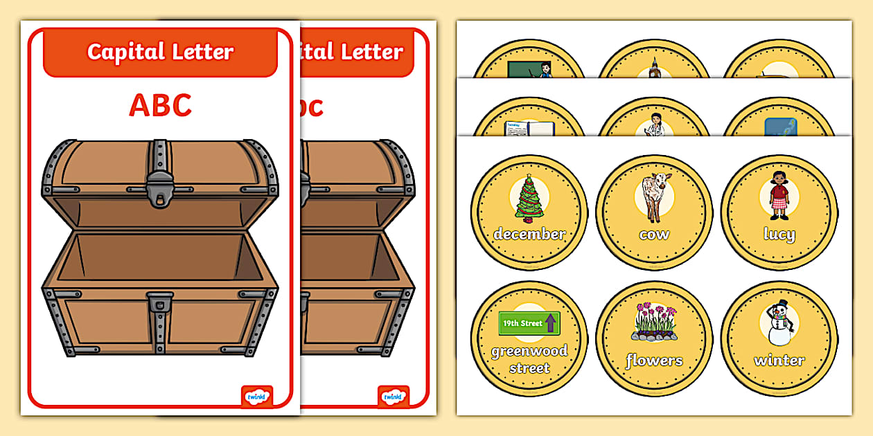 Let's Learn About Capital Letters Sorting Game - Twinkl