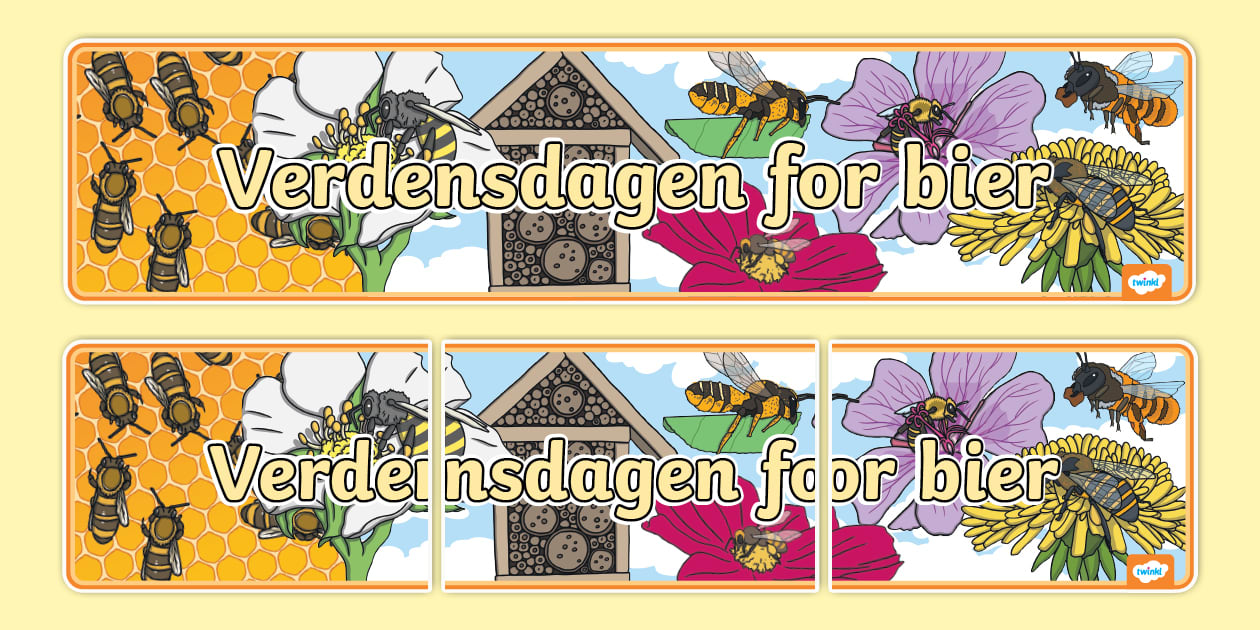 Banner til Verdensdagen for bier (Lehrer gemacht) - Twinkl