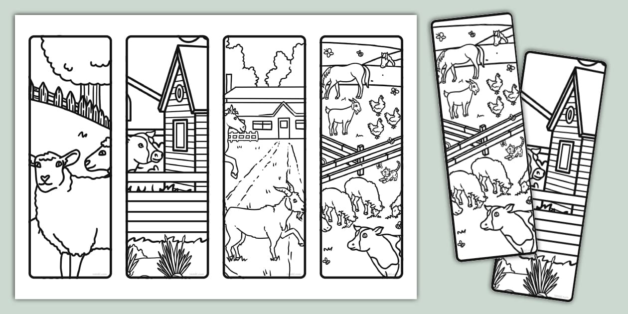 농장 책갈피 | Farm Bookmarks - Twinkl Bookmarks