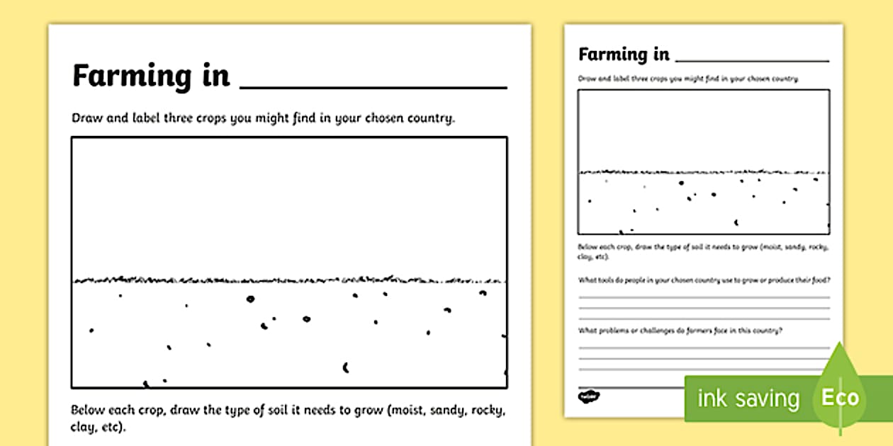 Farming Around the World Research Activity - English (United States)