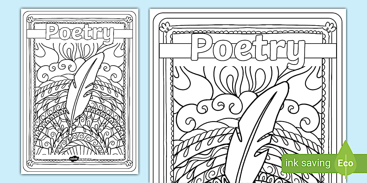 Poetry Book Cover (teacher made) - Twinkl
