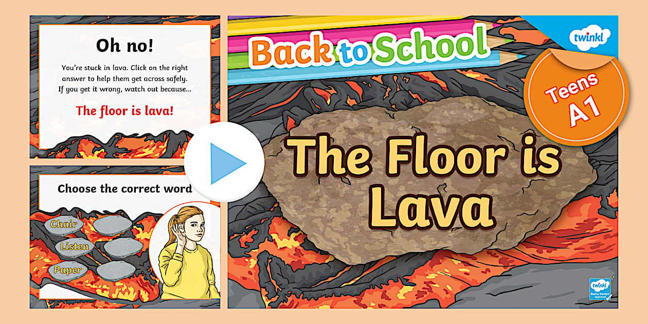 ESL Back to School: The Floor is Lava [Teens, A1] - Twinkl