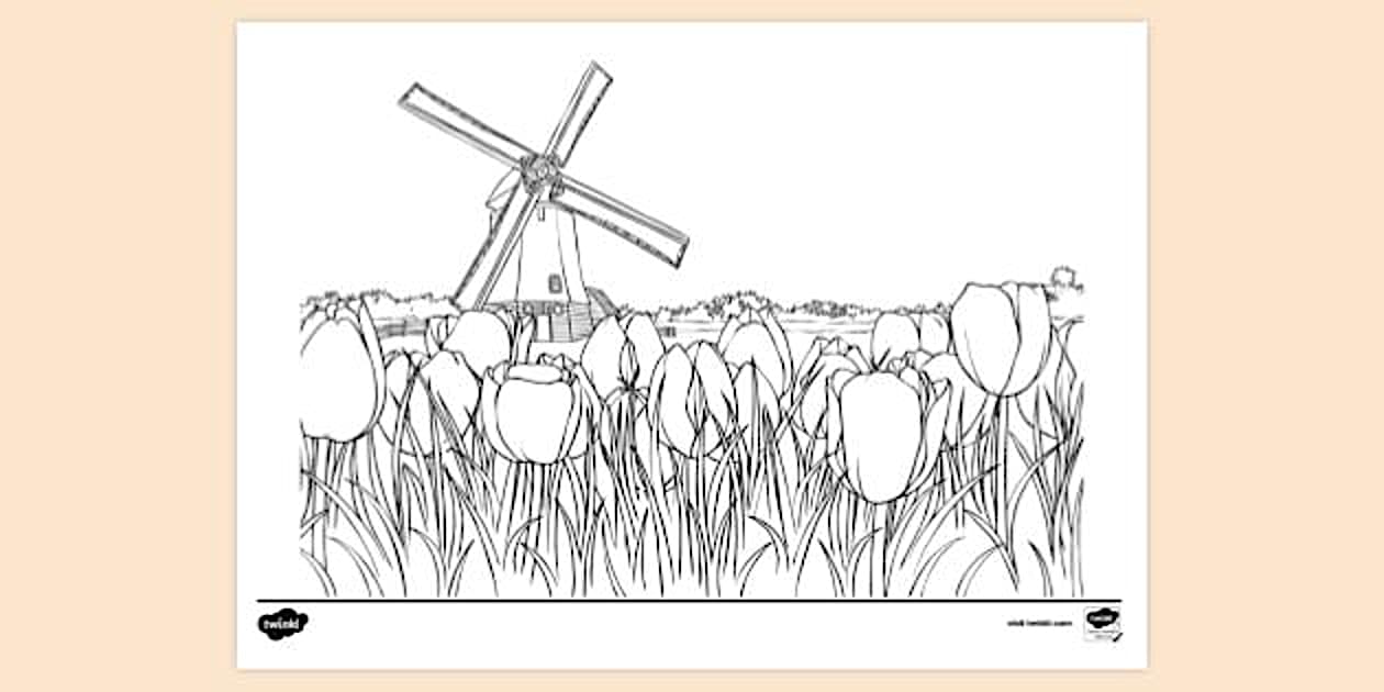 Dutch Colouring Page | Colouring Sheets (teacher made)