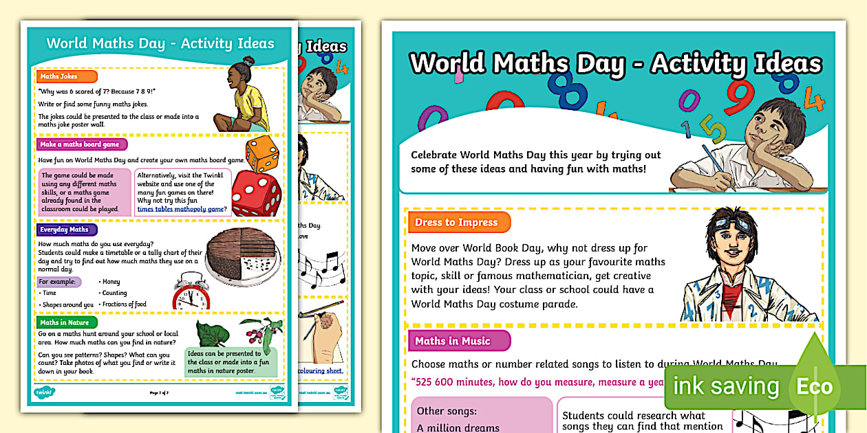 Ideas for a Maths Day | Maths Day Activity Ideas | Twinkl