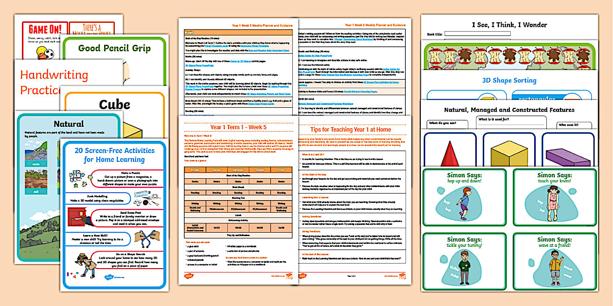 Year 1 Term 1 Week 5 Home Learning Pack