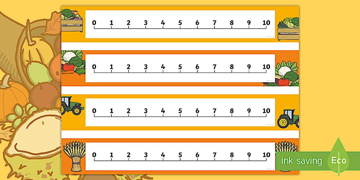 Harvest Number Track (1-10) (teacher made) - Twinkl