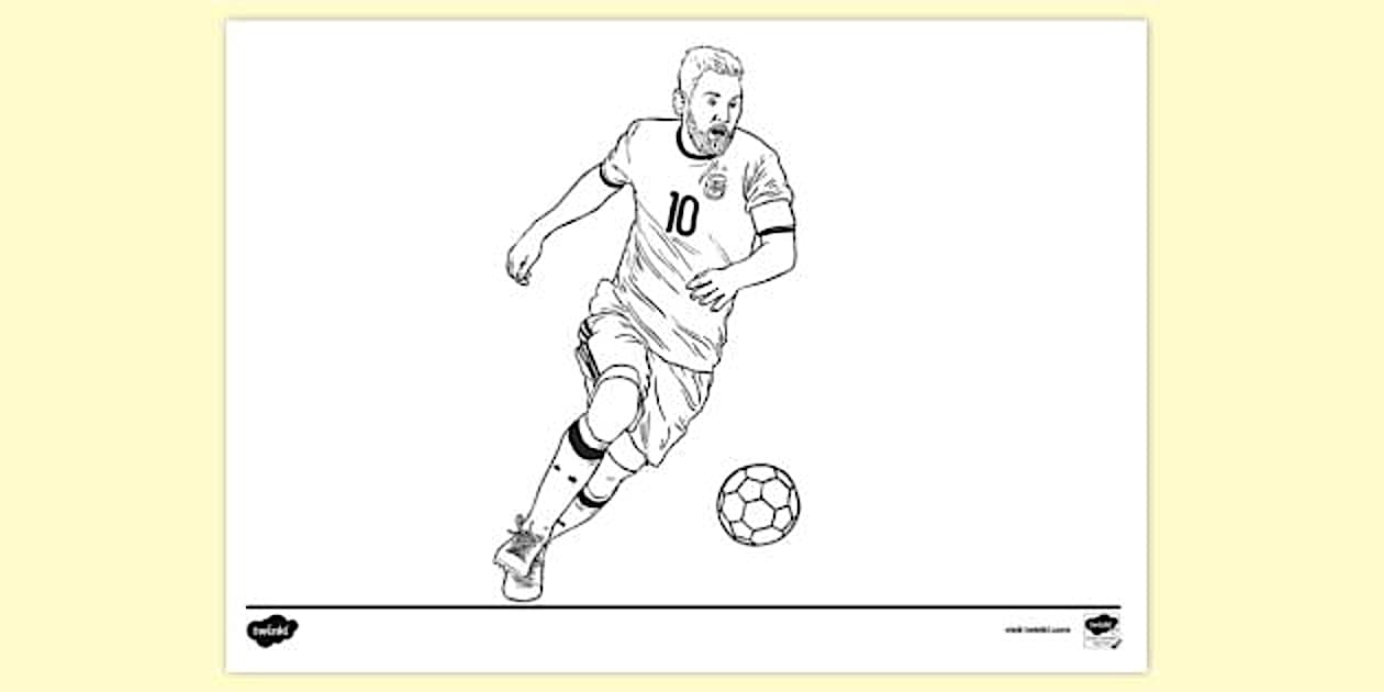 Football Colouring Page | Colouring Sheets - Twinkl