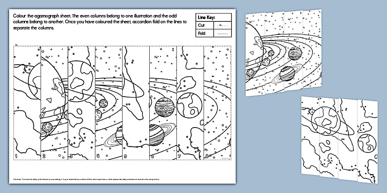 The Solar System Agamograph - Arts and Crafts (teacher made)
