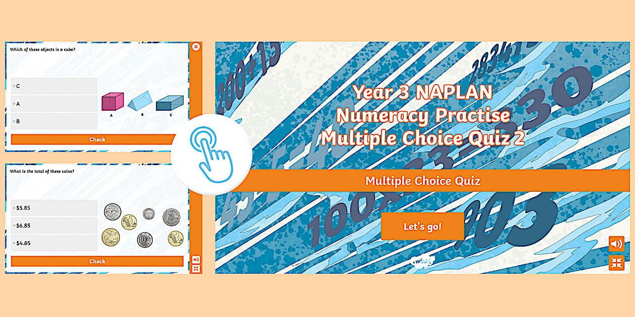 NAPLAN Practice Maths Year 3 - Numeracy Multiple-Choice Quiz