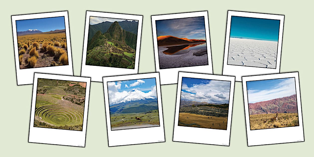 Andes Mountain Range Instant Photo Style Display Images