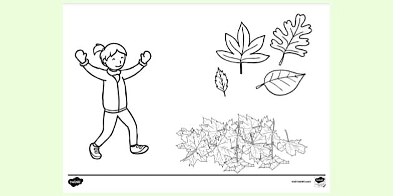 Free Autumn Colouring Page (Teacher-Made) - Twinkl