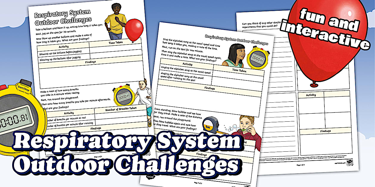 Respiratory System Outdoor Challenge Activities