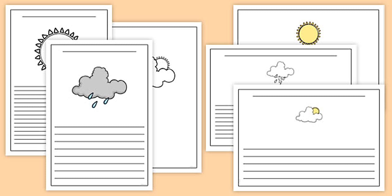 Editable Weather Activity Writing Frame (teacher made)
