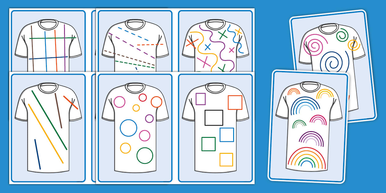 👉 Design a T-Shirt Pattern Mark-Making Cards | Twinkl