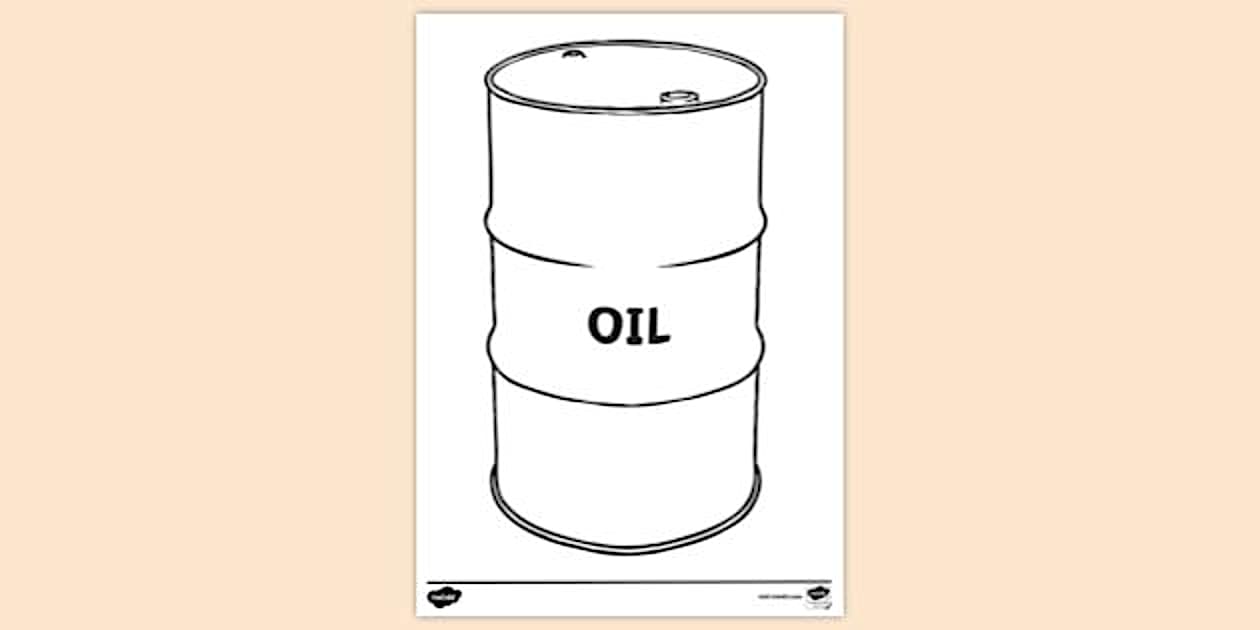 Oil Drum Colouring Sheet | Colouring Sheets (Teacher-Made)