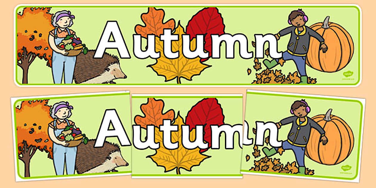 Autumn Display Banner (teacher made) - Twinkl