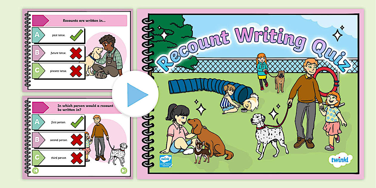 Recount Writing PowerPoint Quiz - Twinkl