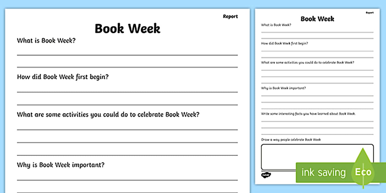 Book Week Report - Primary Education - Engaging Reading