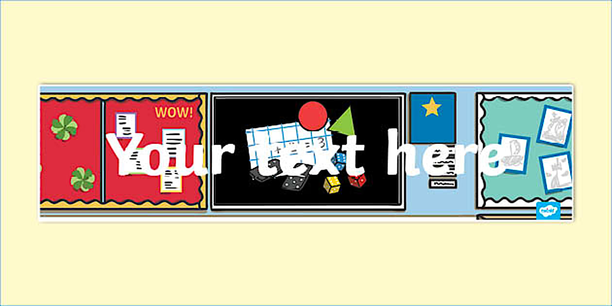 Google Classroom Header English, Maths and Science - Twinkl