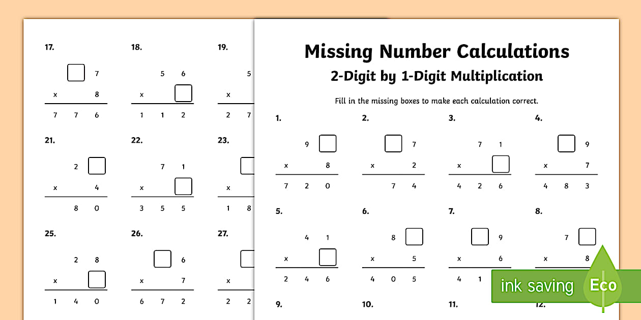 2-Digit Multiplication Worksheets | Math Teaching Resources