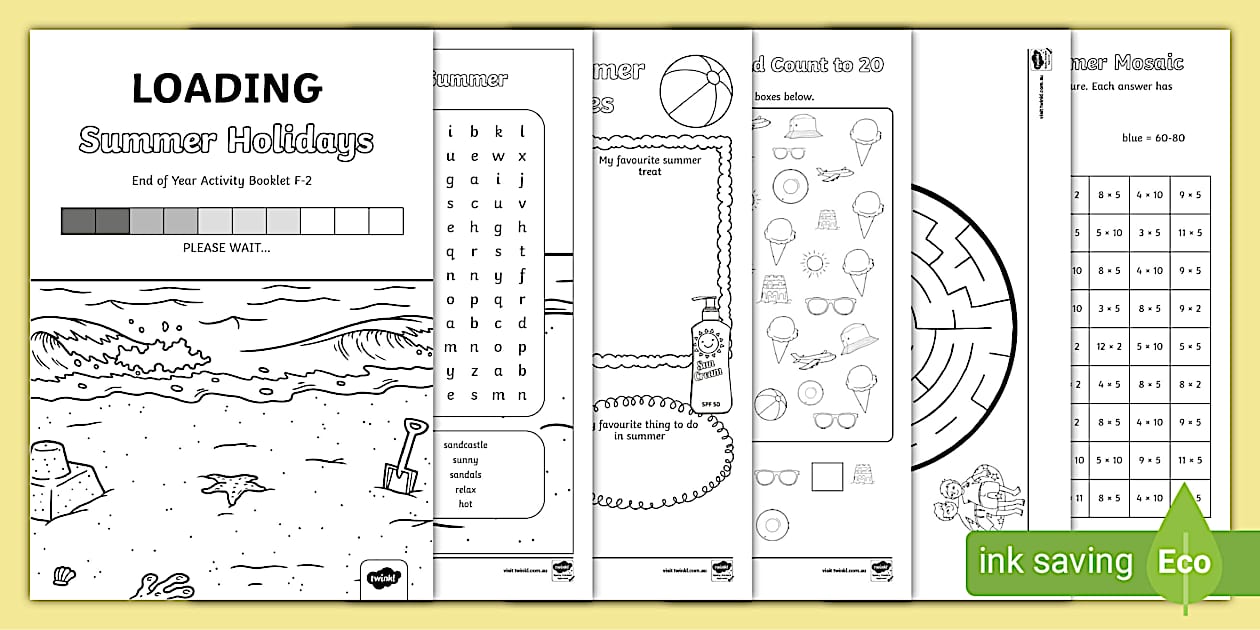 Loading Summer Holidays: End of Year Activity Booklet