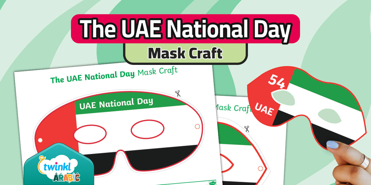 The UAE National Day Mask Craft