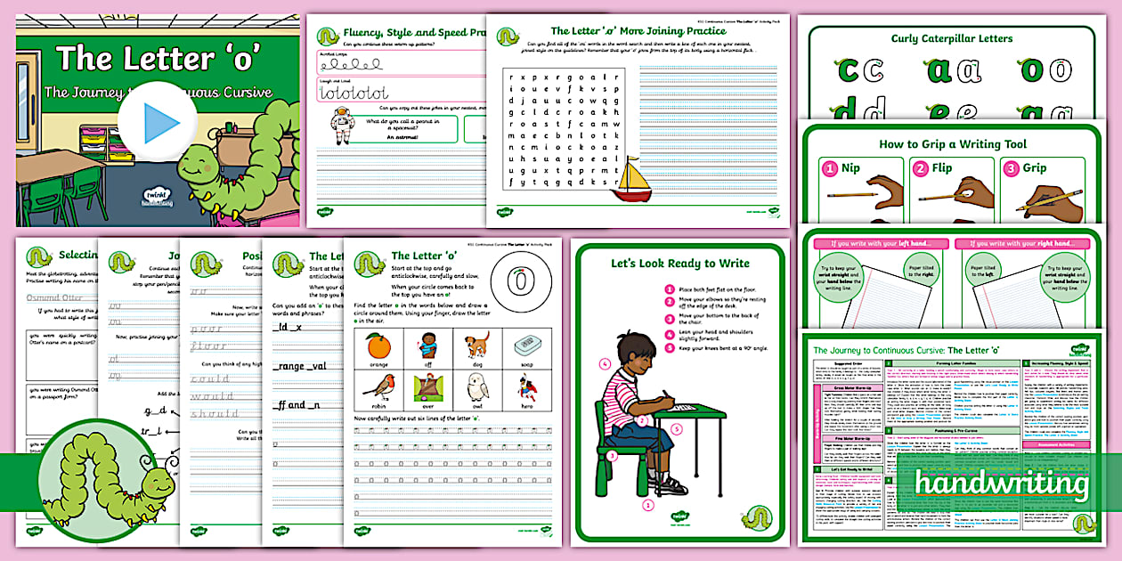 Cursive 'o' | Handwriting Resources (teacher made) - Twinkl