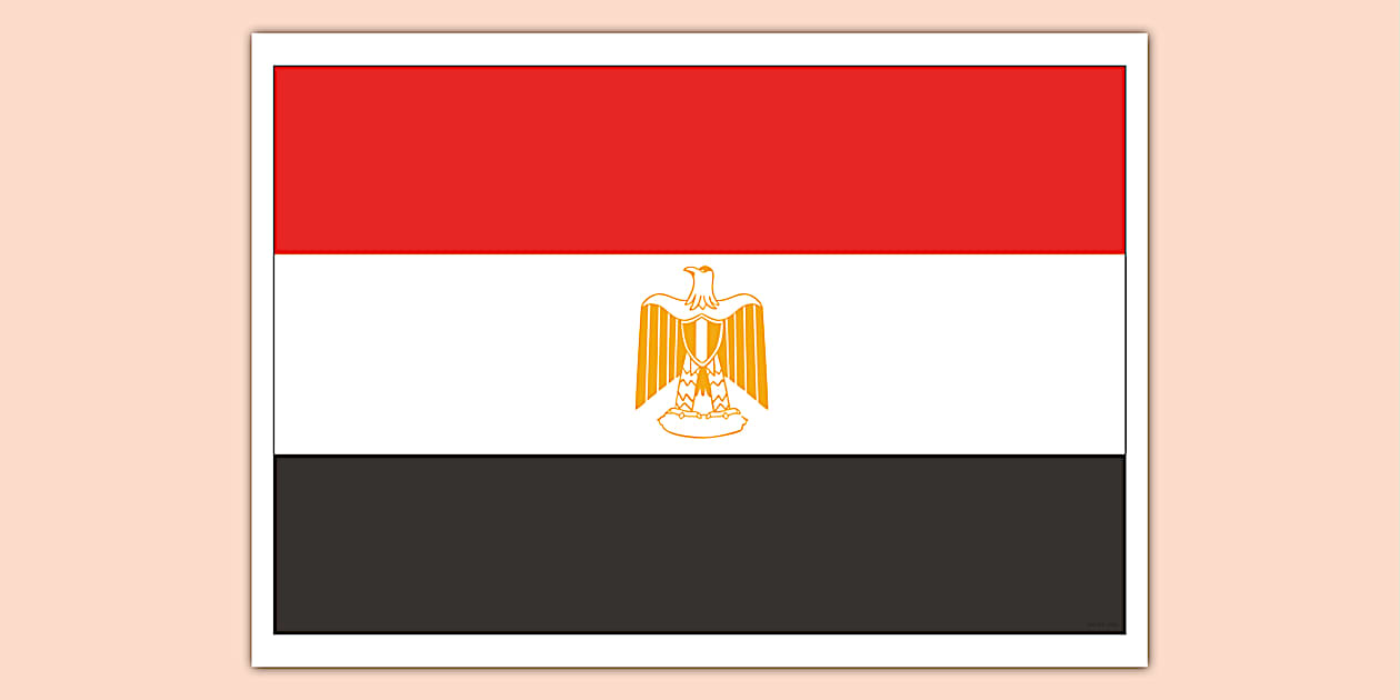 Egypt Flag Display Poster | Twinkl Flags | Twinkl Geography