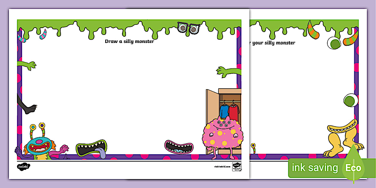 Monster Drawing Prompts (teacher made) - Twinkl