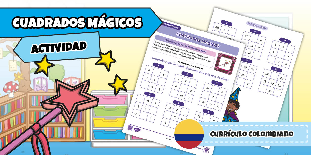 Cuadrados Mágicos Matemáticas - Twinkl Colombia