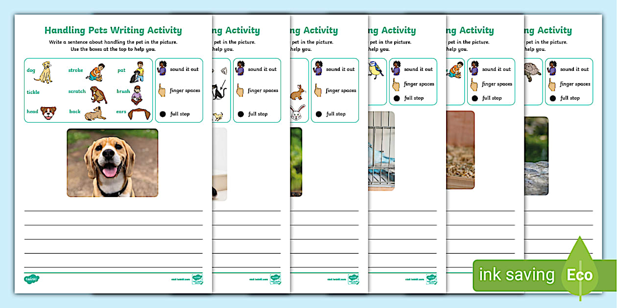 Handling Pets Writing Activity - Twinkl - KS1 Resources