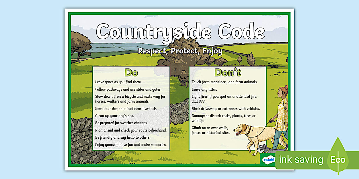KS2 Countryside Code Poster (Hecho por educadores) - Twinkl