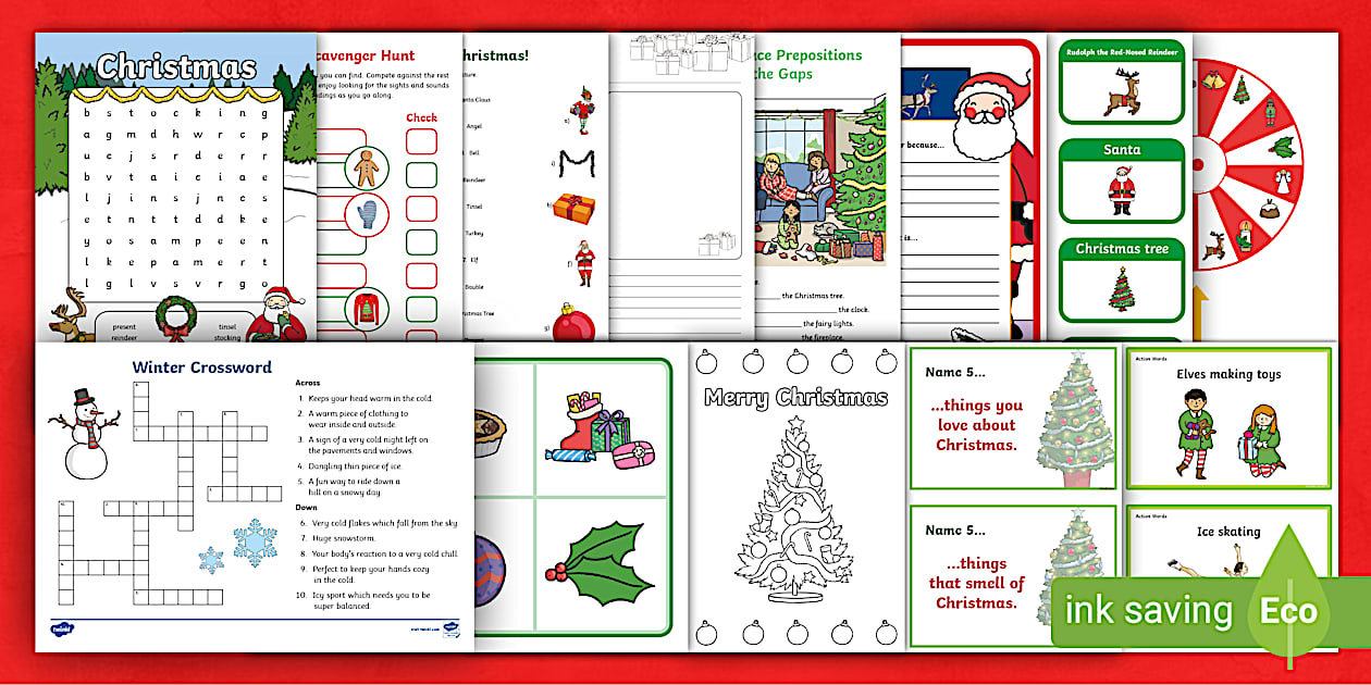 Christmas ESL Games and Activity Pack (teacher made)