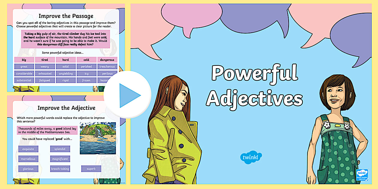 KS2 Powerful Adjectives PowerPoint (teacher made) - Twinkl