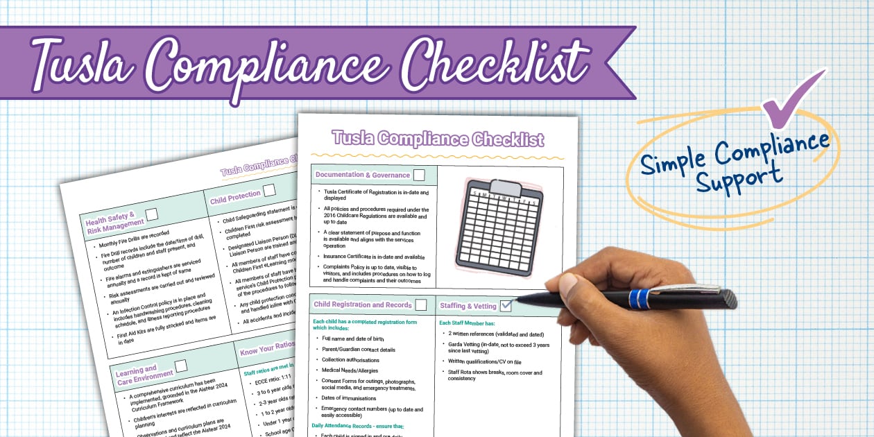 Tusla Compliance Checklist for Educators