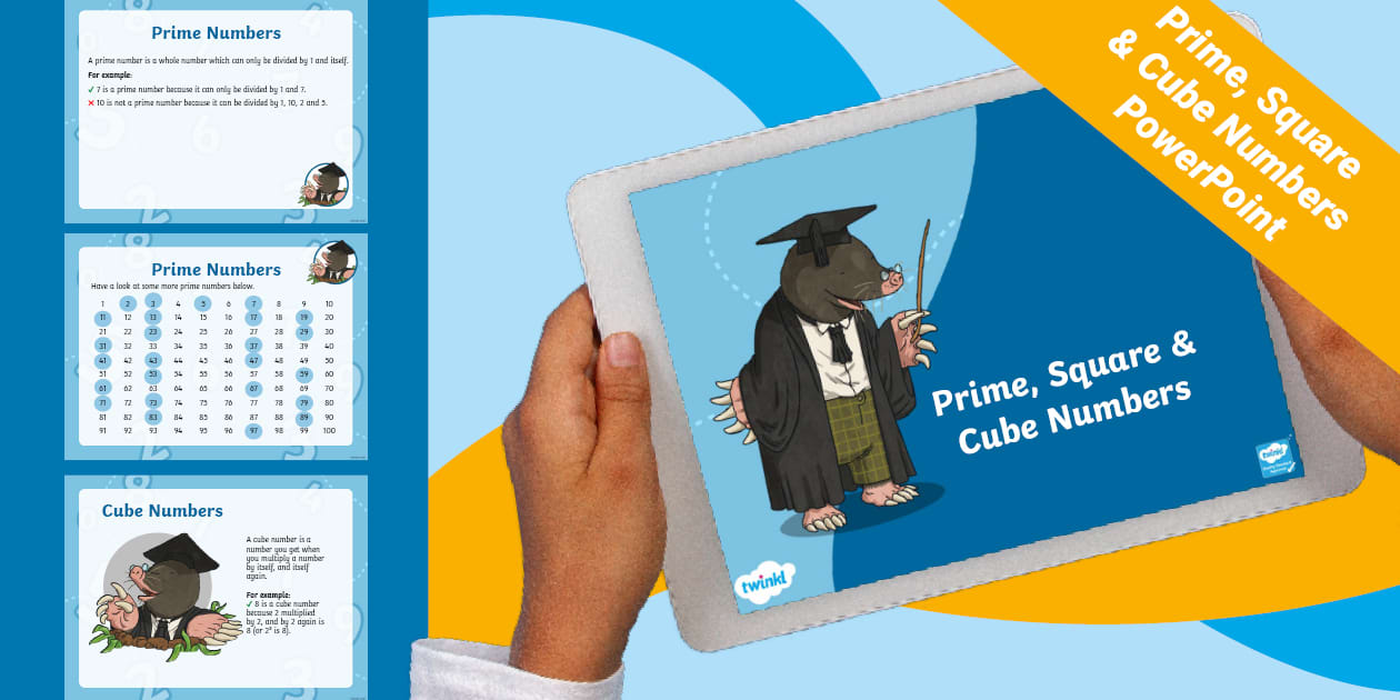 Prime, Square & Cube Numbers PowerPoint