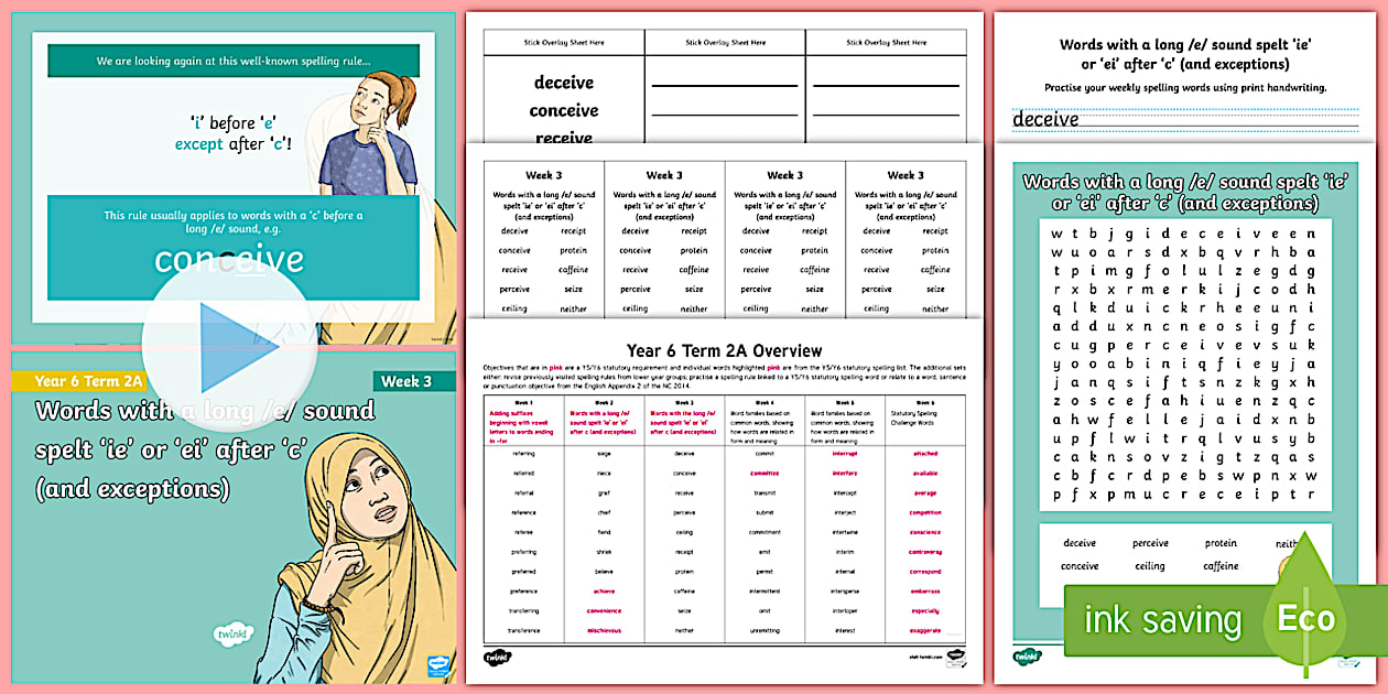 Year 6 Term 2A Week 3 Spelling Pack (teacher made) - Twinkl