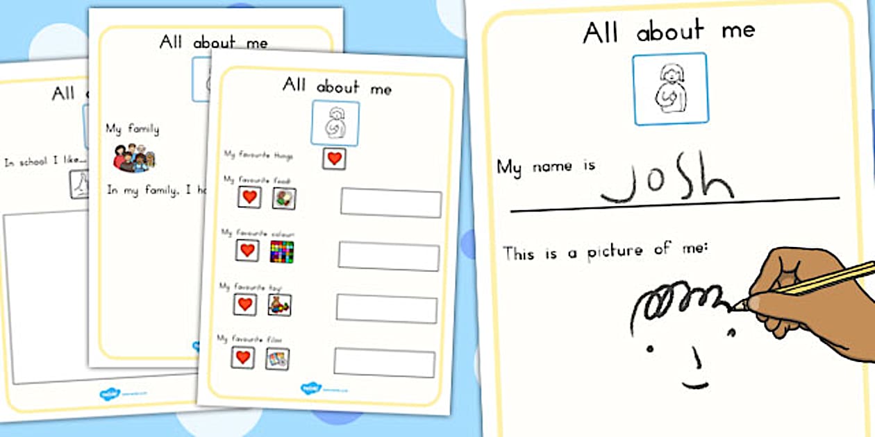 Editable All About Me Book (l'enseignant a fait) - Twinkl