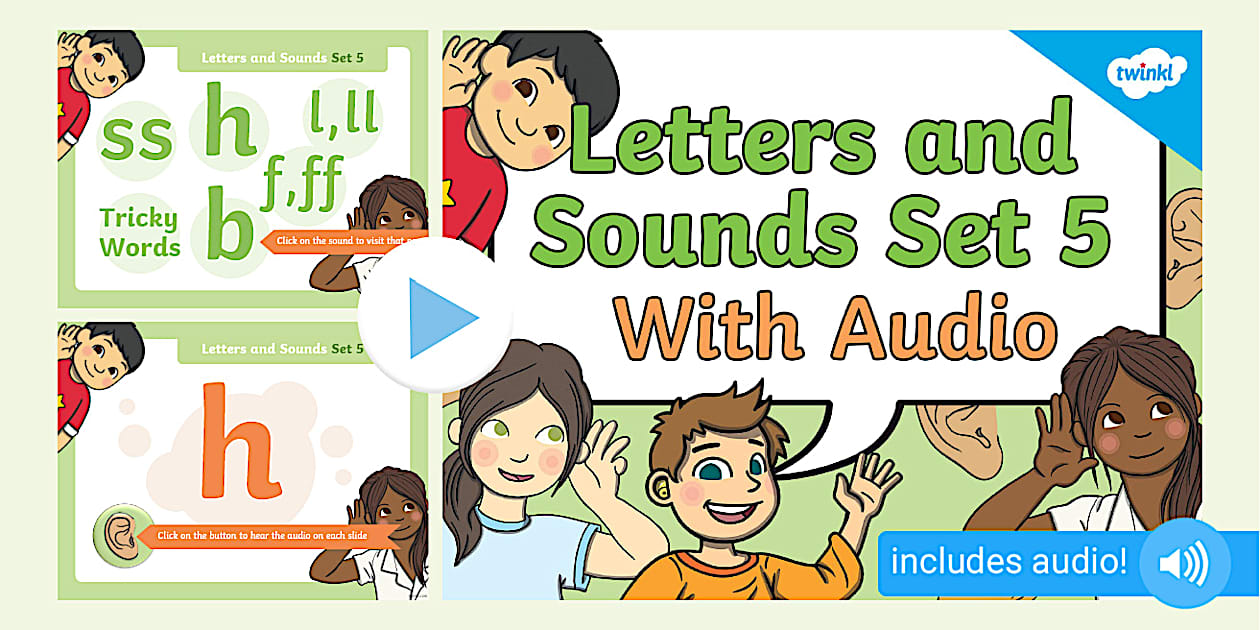 Phase 2 Set 5 Letters and Sounds with Audio (teacher made)