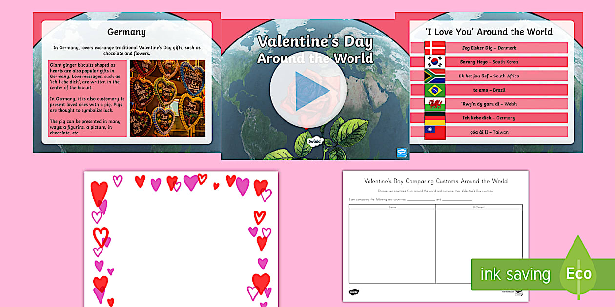 Valentine's Day Around the World Resource Pack - Twinkl