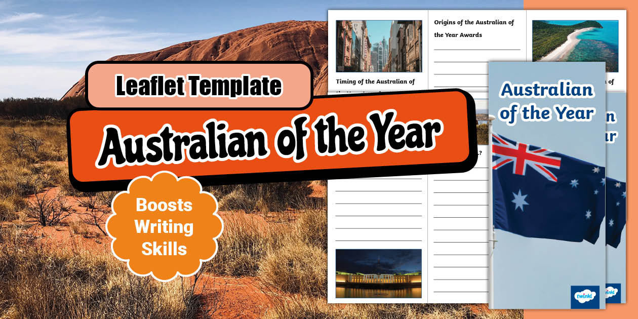 Australian of the Year Leaflet Template