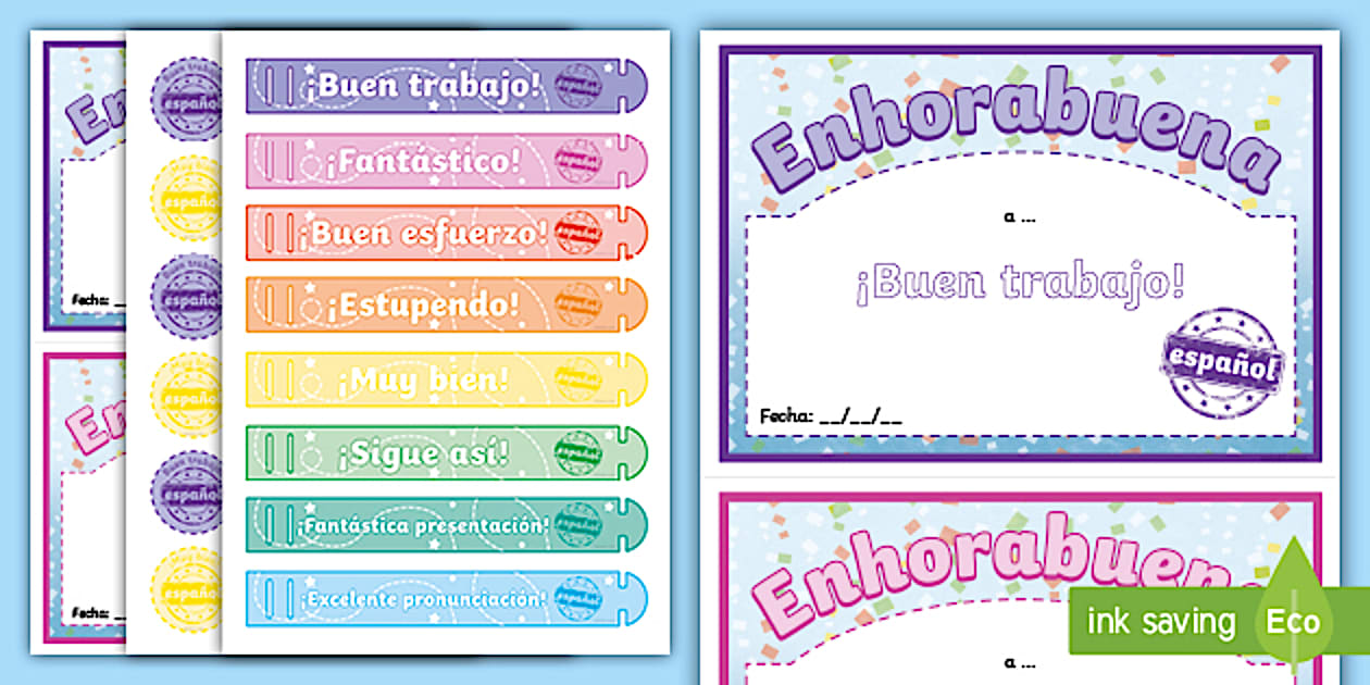 👉 Spanish Reward Pack - Primary Resources (Teacher-Made)