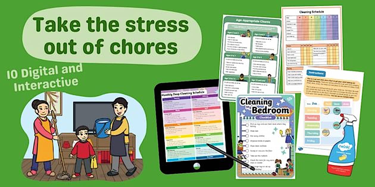 No-Stress Home Chores Pack (teacher made) - Twinkl