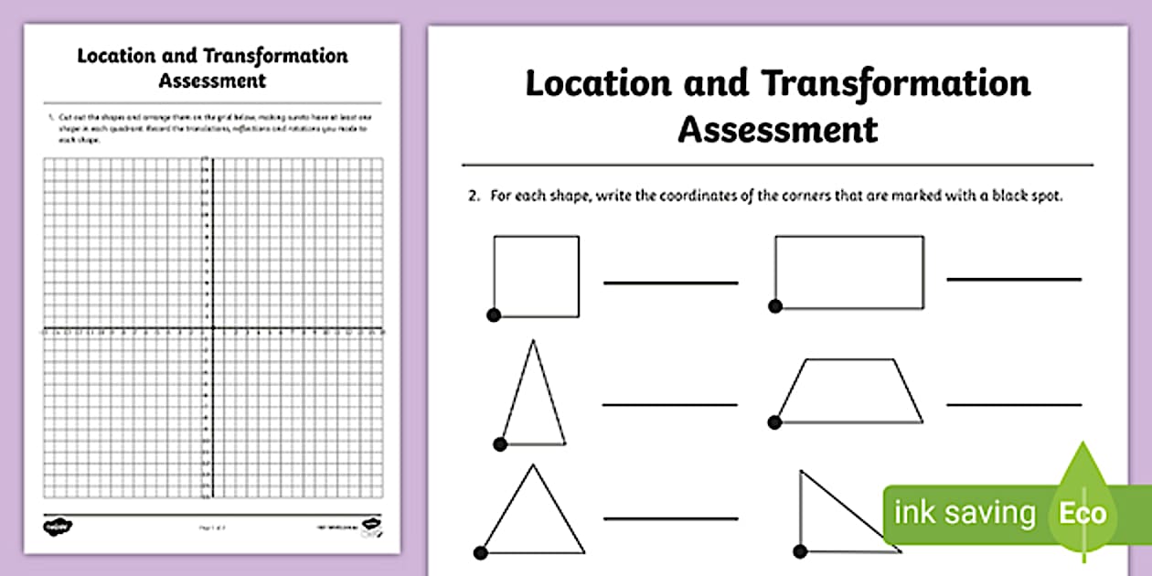 Year 6 Location and Transformation (teacher made) - Twinkl