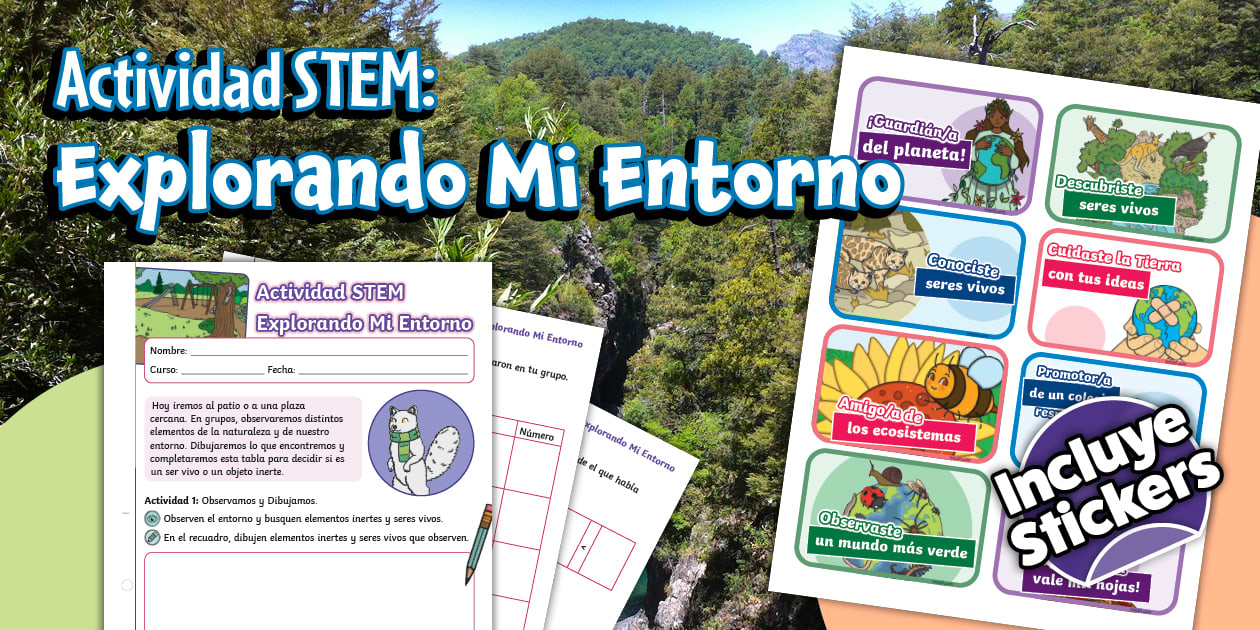 Guía STEM | Explorando Mi Entorno | Conteo | Seres Vivos