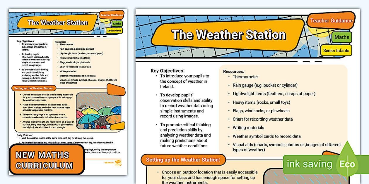The Weather Station Teacher Guidance (teacher made) - Twinkl