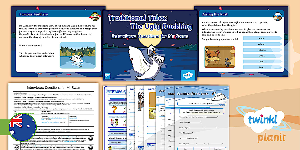 Foundation Writing 'The Ugly Duckling' Lesson Plan | Twinkl